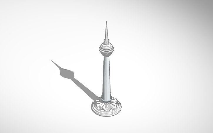 3D design KL Tower - Tinkercad