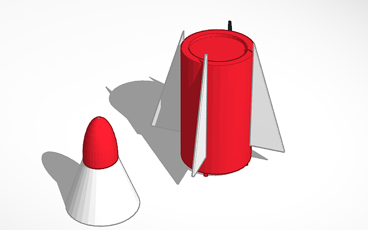3D design Rocket - Tinkercad