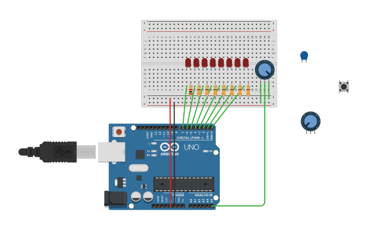Circuit design Fading led - Tinkercad Circuit design Fading led - Tinkercad
