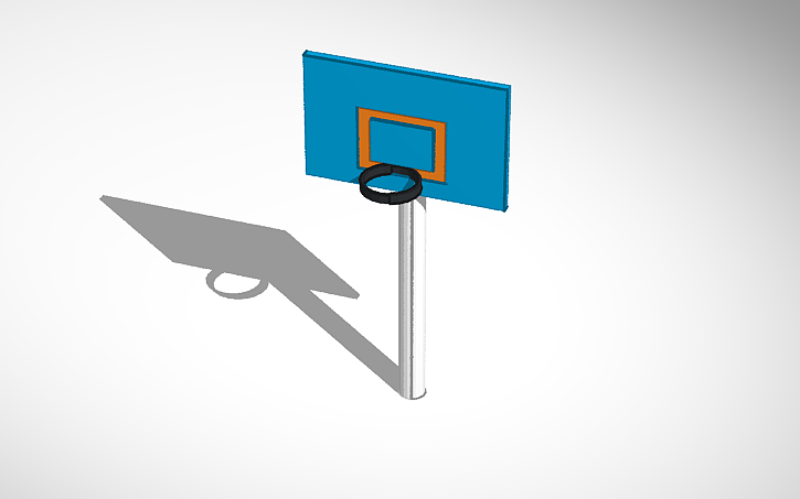 3D design Basketball Hoop - Tinkercad