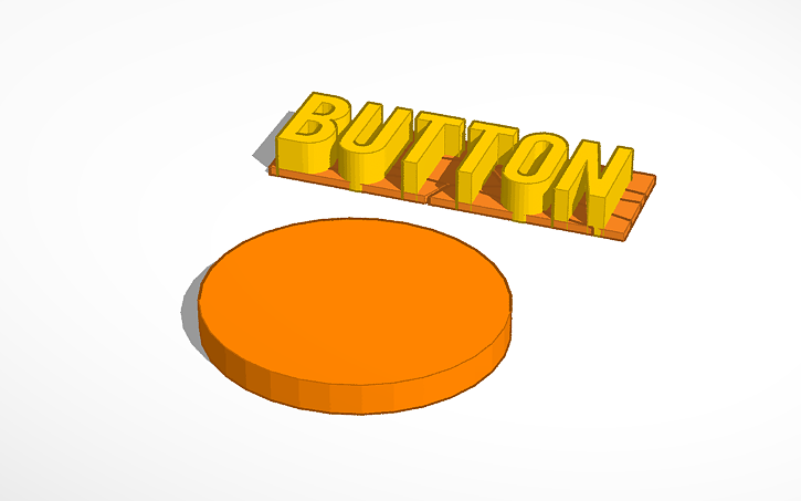 3D design Classic Button - Tinkercad
