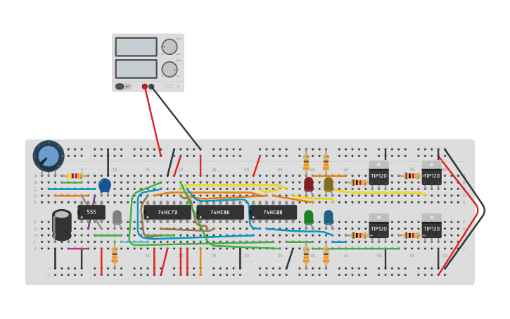 Circuit design practica 7 Amadeus - Tinkercad