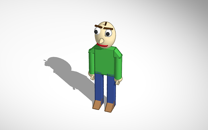 3D design baldi (happy) - Tinkercad