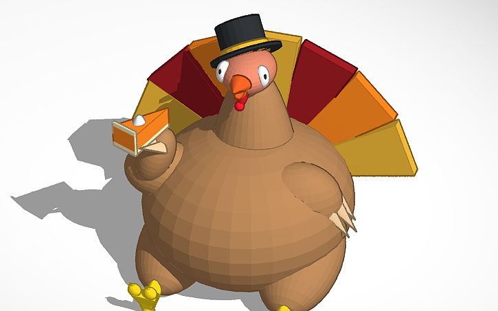 3D design chunky boi turkey - Tinkercad