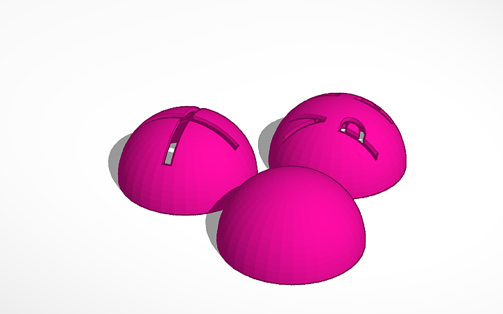 3D design golf ball markers - Tinkercad