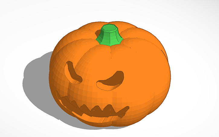3D design Jack-O-Lantern - Tinkercad
