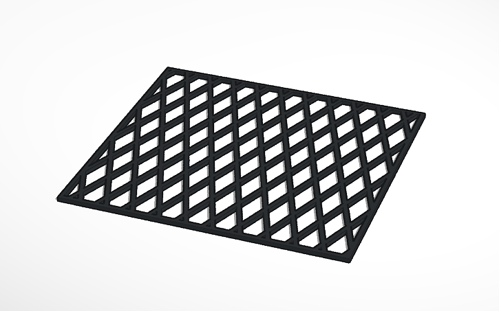 3D design Diamond Mesh 2 - Tinkercad