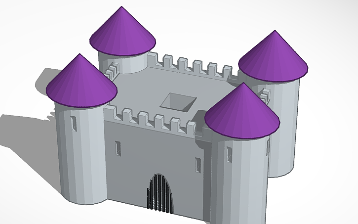 3D design Medieval castle - Tinkercad
