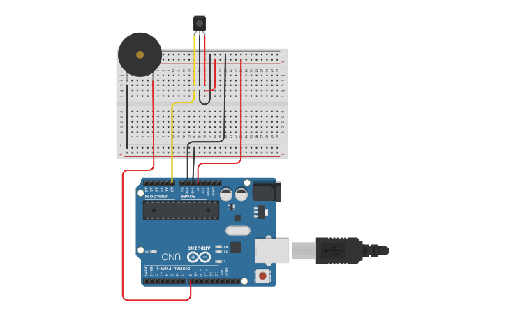 Circuit Design Buzzer Tinkercad