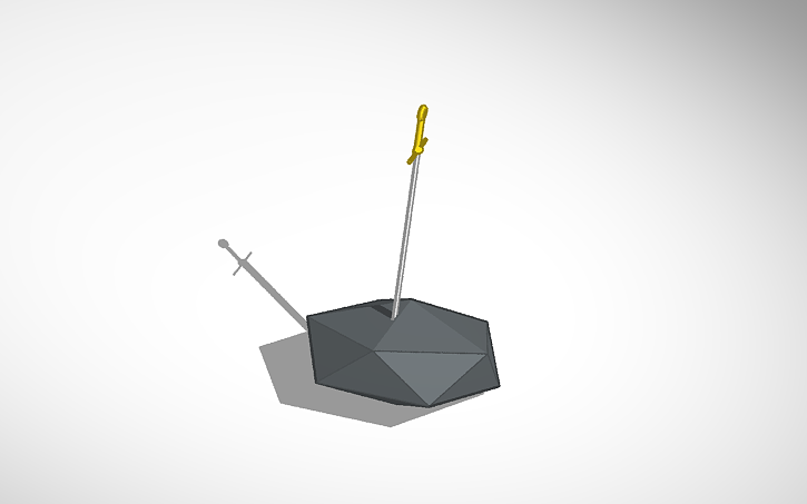 3D design Sword in the Stone | Tinkercad