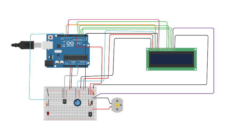 Circuit design AUTOMATIC ROOM TEMPERATURE - Tinkercad