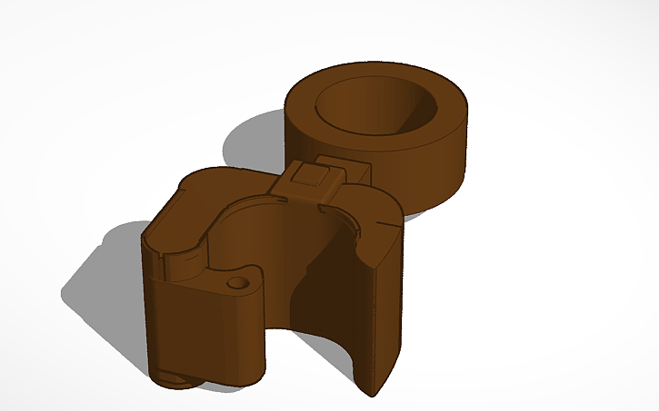 3D design Railroad Coupler with circul ring - Tinkercad