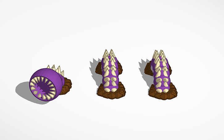 3D design Monster Worm - Tinkercad