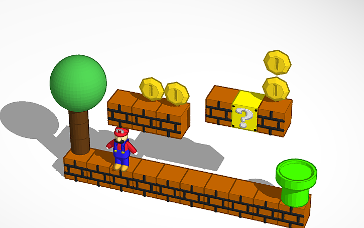 3D design MARIO - Tinkercad