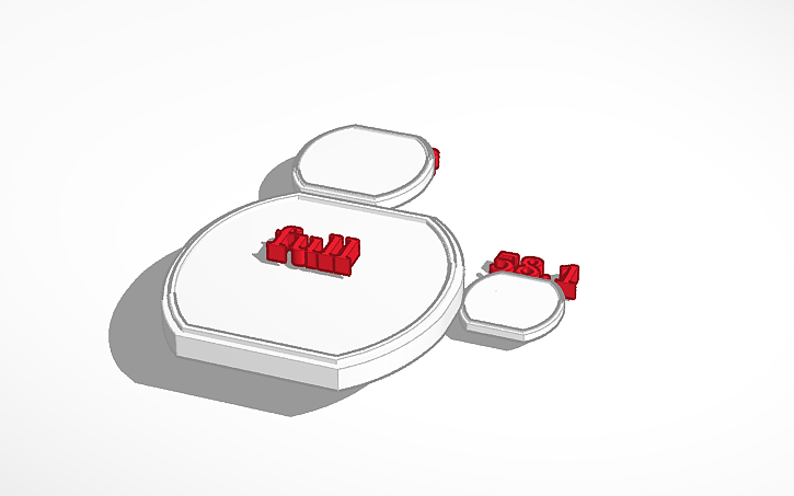 3D design Blank Plug Face Plates | Tinkercad