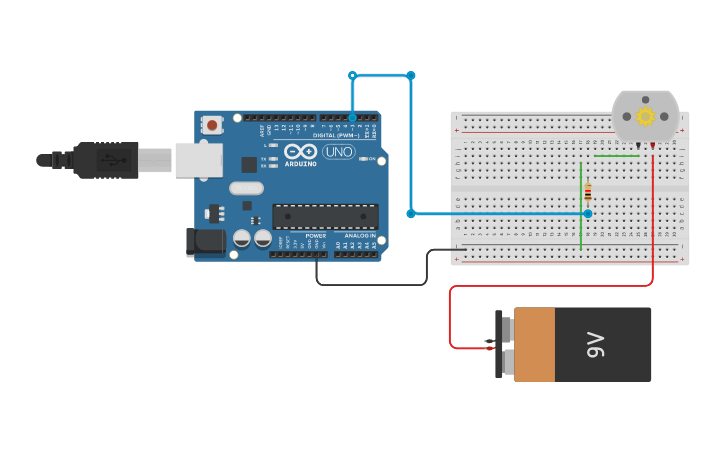 Circuit design RANGKAIAN BATERAI 9V, MOTOR DC, LAMPU DAN SAKELAR ...