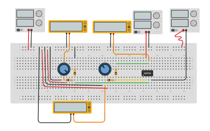 Circuit design PENGUAT DIFFERENSIAL | Tinkercad