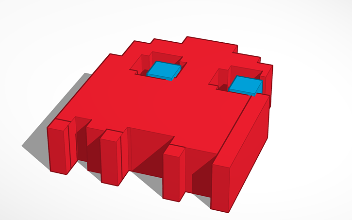 3D design Pacman ghost | Tinkercad