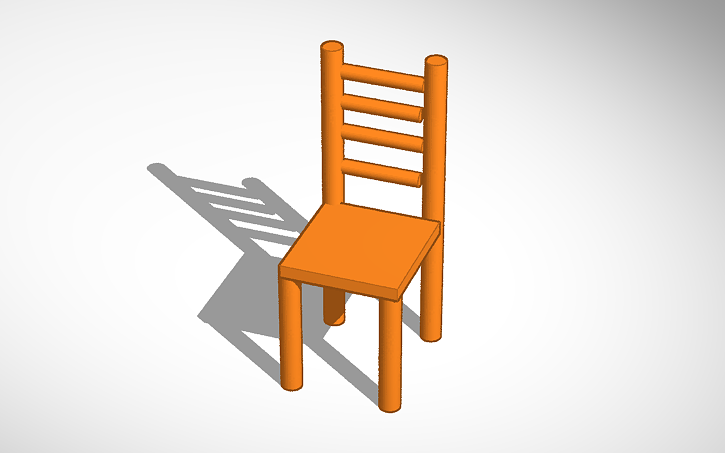 3D design Chair - Tinkercad