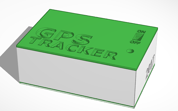 3D design GPS tracker - Tinkercad