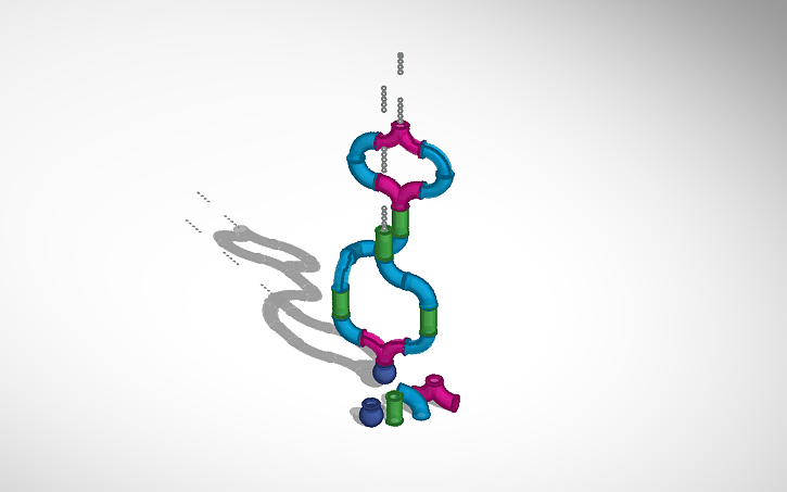 3D design Sim Lab Customizable Marble Run - Tinkercad