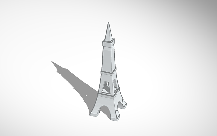 3D design Eifel Tower v2 | Tinkercad