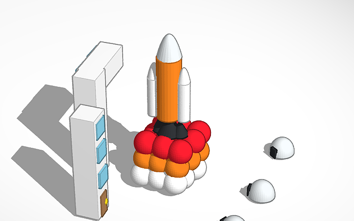 3d Design Rocket Launch Tinkercad