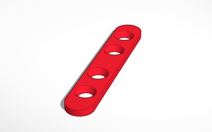 3D design bone plate - Tinkercad