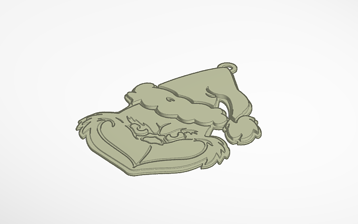 3D design christmas Grinch - Tinkercad