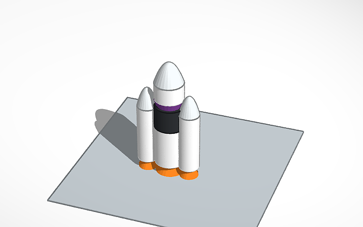 3d Design Rocket I Tinkercad