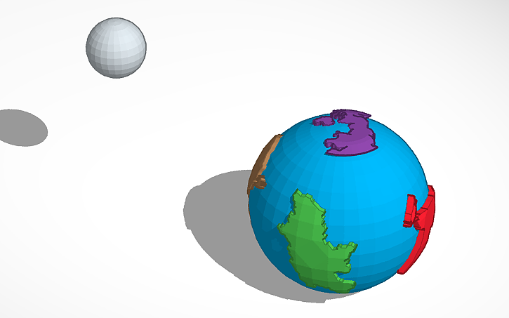 3D design 3D Earth - Minu Prabakaran - Tinkercad