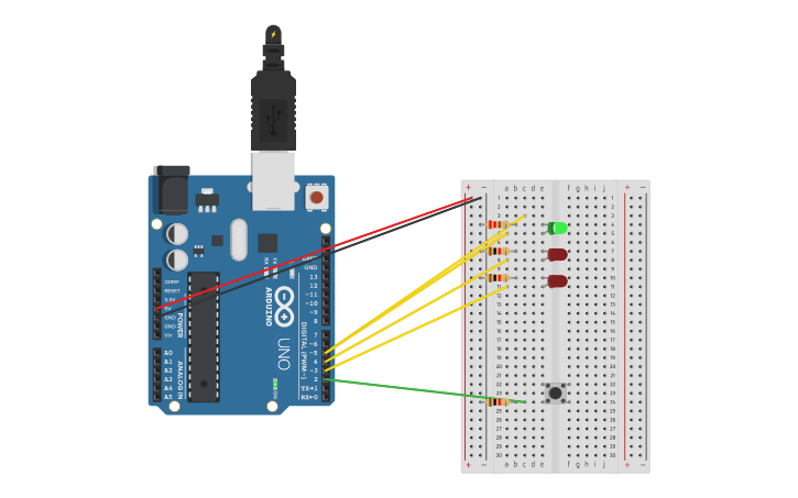 Circuit design Spaceship interface | Tinkercad
