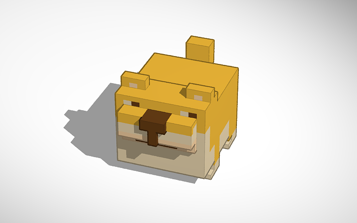 3D design doge - Tinkercad