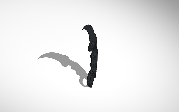 3d Design Karambit Tinkercad