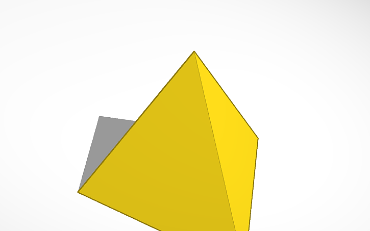3D design Triangle based pyramid - Tinkercad