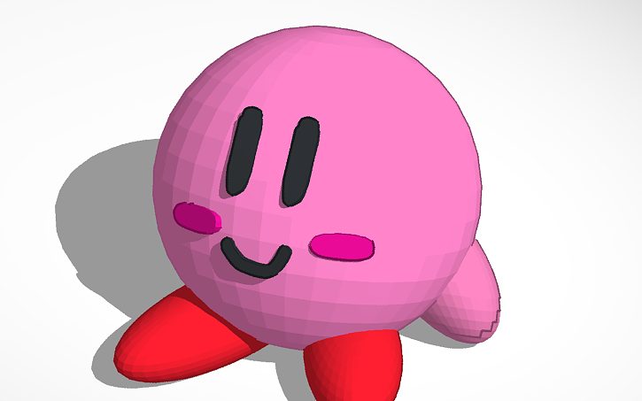 3D design kirby - Tinkercad