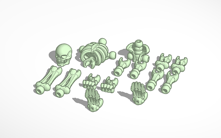 3D design skeleton | Tinkercad