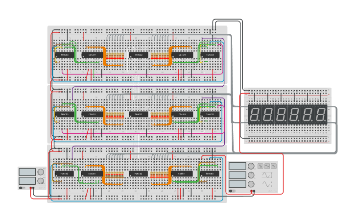 Circuit design Relógio Digital - Tinkercad