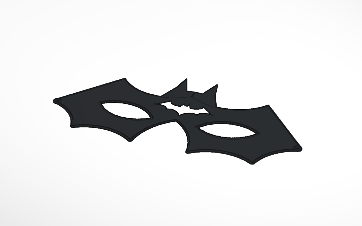3D design Halloween Bat Mask - Tinkercad