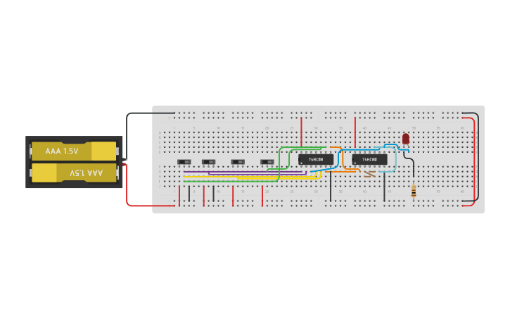 Circuit design NAND Implementation GEM | Tinkercad