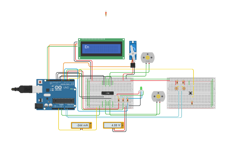Circuit design proyecto | Tinkercad