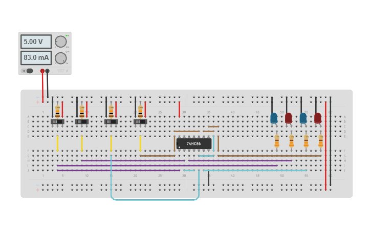 Circuit design AST 122 - ACABAL - BIT I-A - CIRCUIT NO.1 - Tinkercad