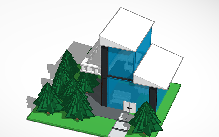 3D design Glass House - Tinkercad
