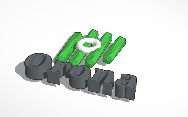 3D design logo orona | Tinkercad