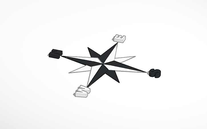 3D design compass - Tinkercad