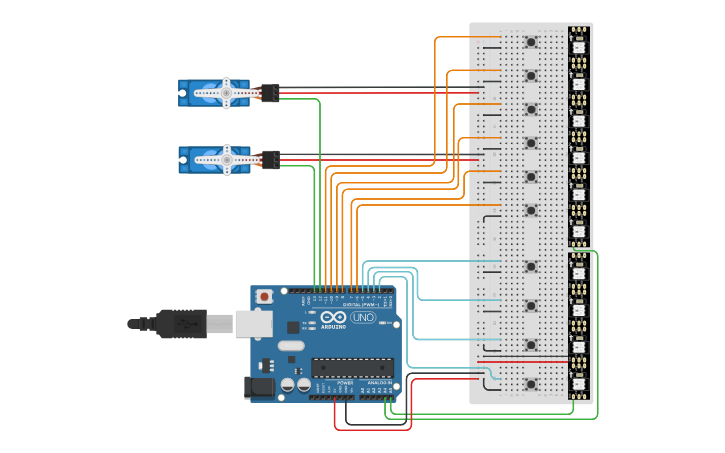 Circuit design Elevator - Tinkercad