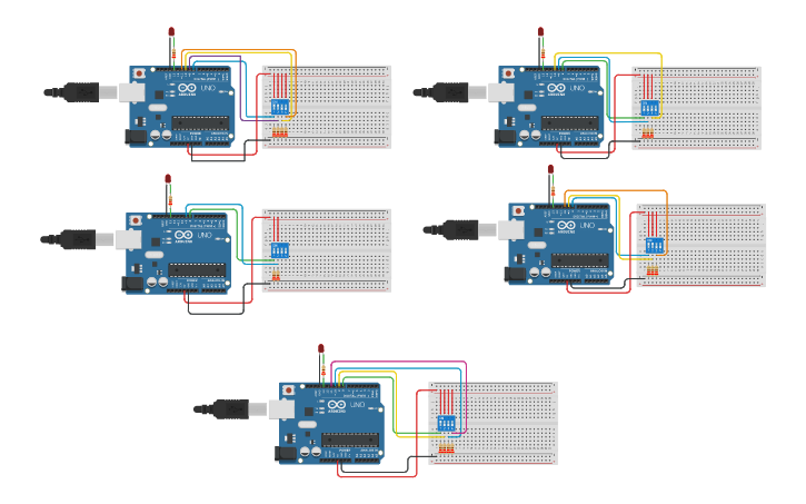 Circuit design 5 FUNCIONES - Tinkercad