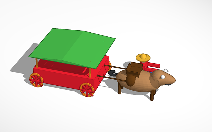 3D design A Horse and Cart | Tinkercad
