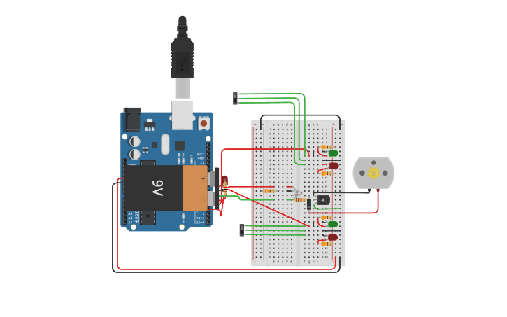 Circuit design Copy of Water Pump Switch 2 | Tinkercad