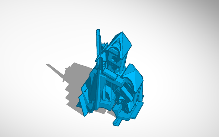 3D design french gothic architecture thumb ring | Tinkercad